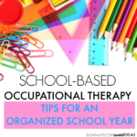 School Based OT and Getting Organized Tips - The OT Toolbox