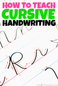 How to Teach Cursive Writing - The OT Toolbox