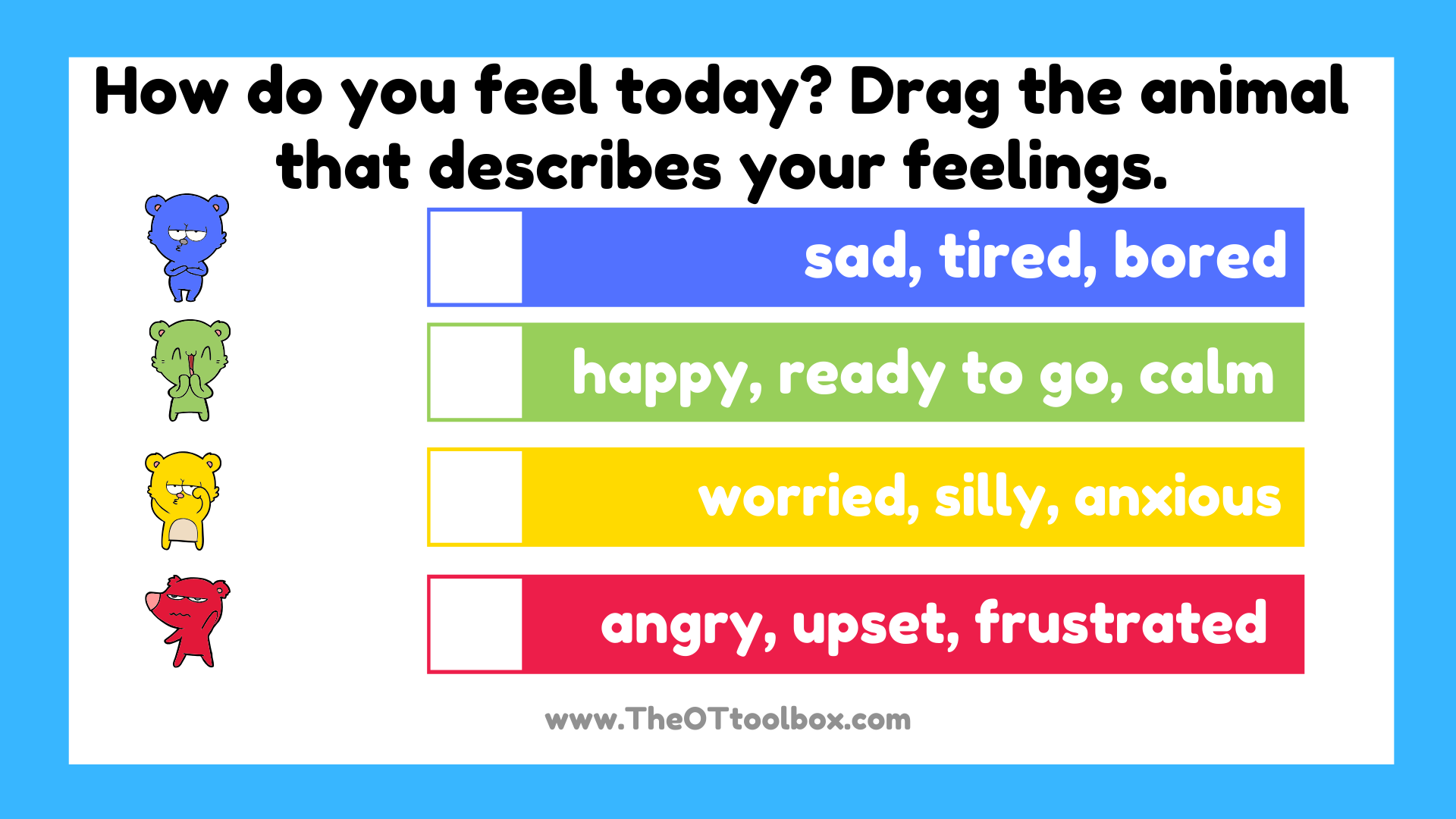 Self Awareness Activities Slide Deck - The OT Toolbox