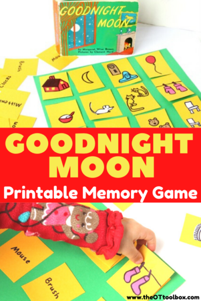 Goodnight Moon PDF Printable Memory Game - The OT Toolbox