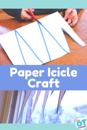 Icicle Winter Scissor Skills Activity - The OT Toolbox