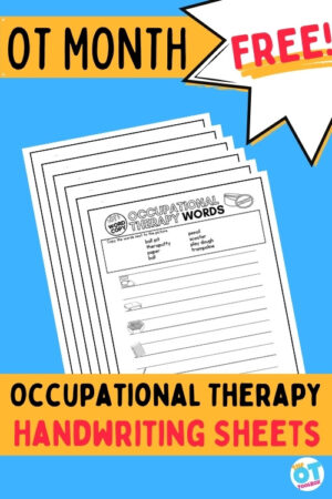 Occupational Therapy Equipment List Handwriting Pages - The OT Toolbox