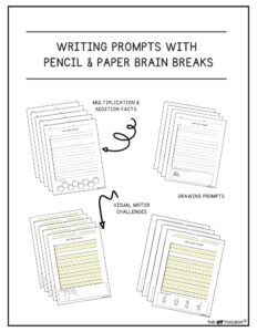 Writing Prompts with Pencil and Paper Brain Breaks - The OT Toolbox