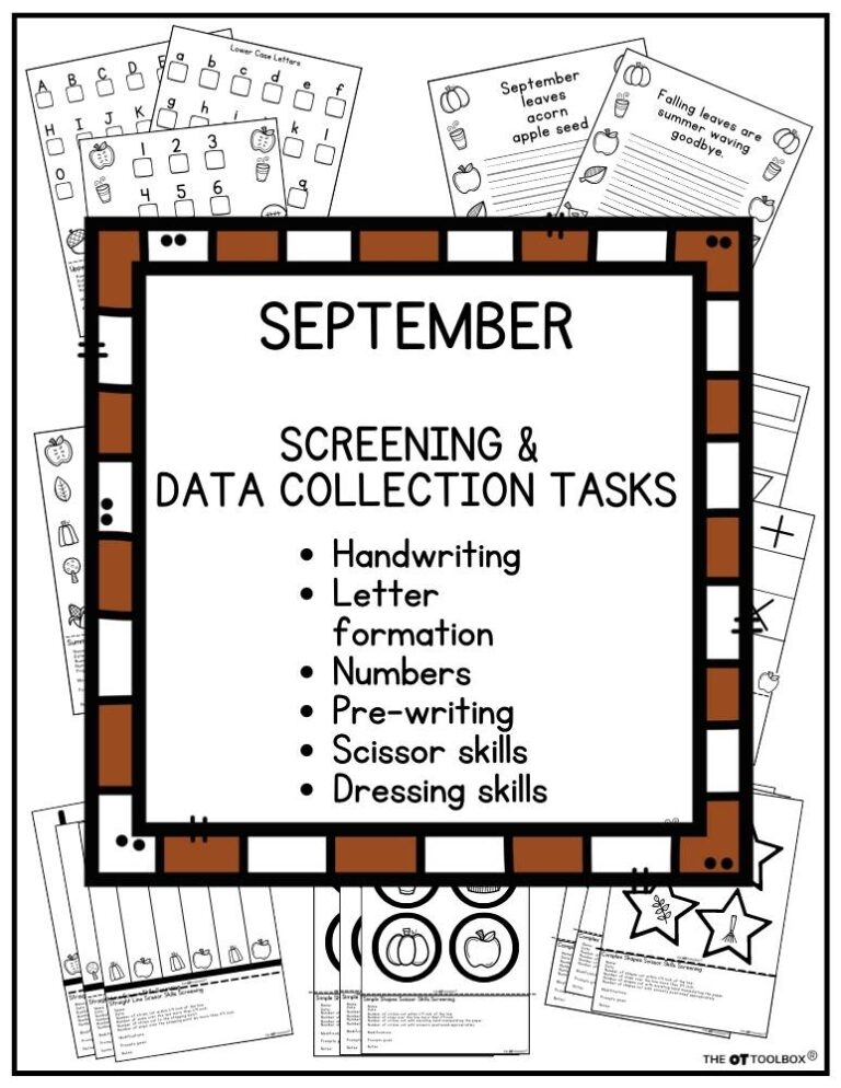 Occupational Therapy Screening & Data Collection Bundle - The OT Toolbox