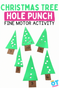 Christmas Tree Hole Punch Activity - The OT Toolbox