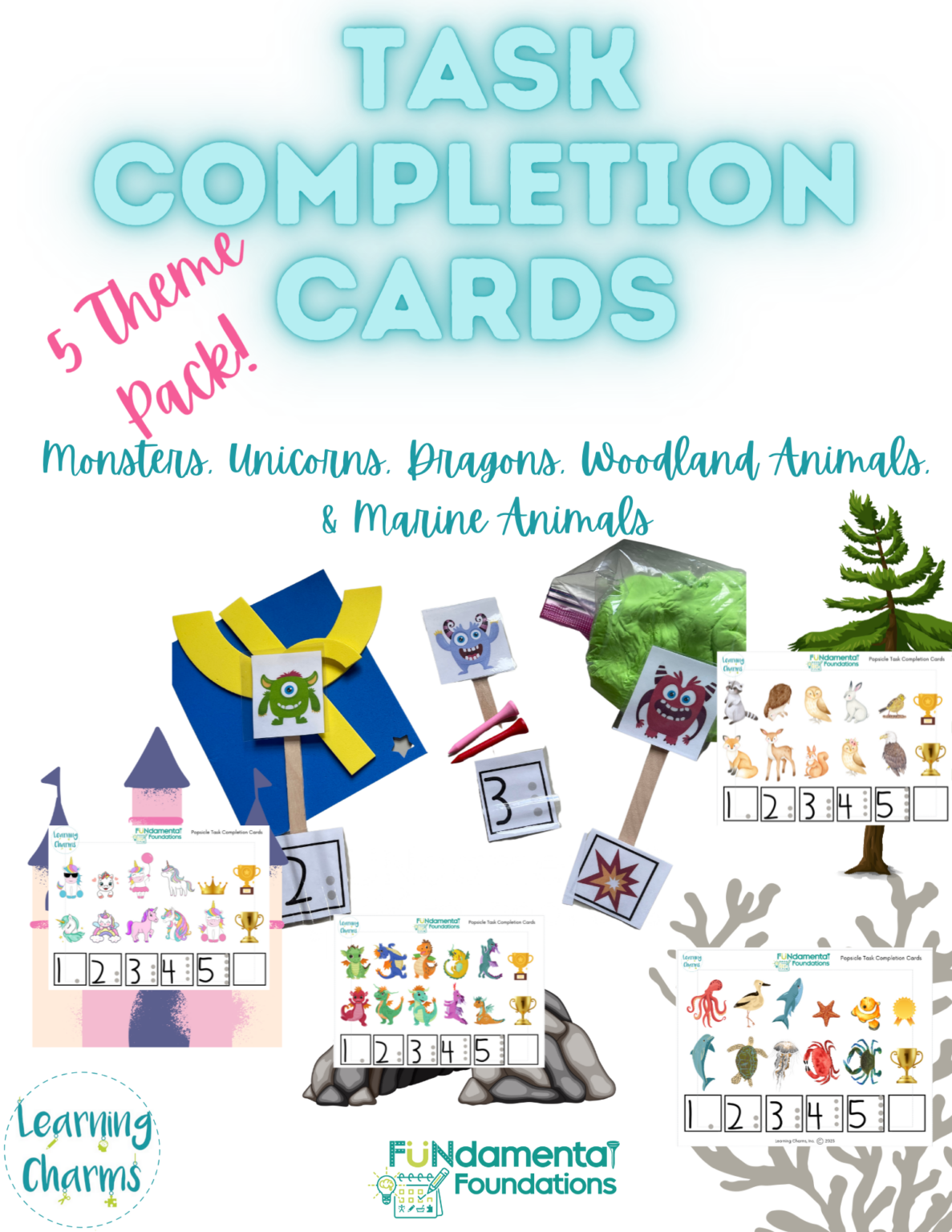 Task Completion Cards (5 Theme Bundle) - The OT Toolbox