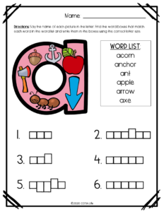 Tall, Small and Fall Letters: a-z Handwriting Sheets Set One - The OT ...