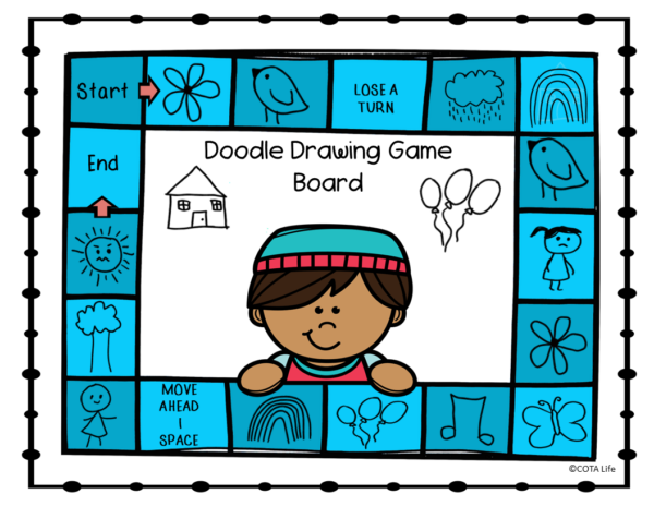 Rainbow Doodle Drawing Game Boards - The OT Toolbox