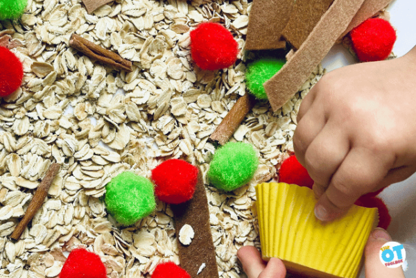 Apple Pie Sensory Bin - The OT Toolbox