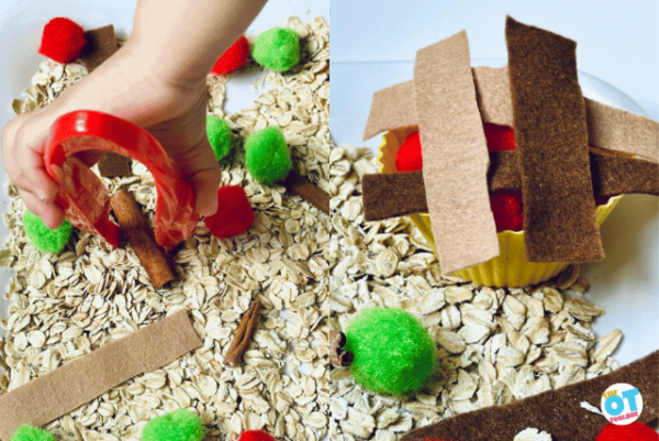 Apple Pie Sensory Bin - The OT Toolbox