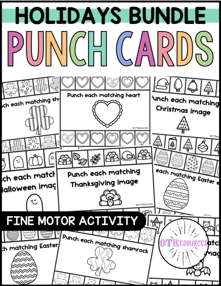 Hole Punch Cards: Holidays Bundle - The OT Toolbox