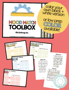Self Regulation Mood Match Interactive Tool Box Activity - The OT Toolbox