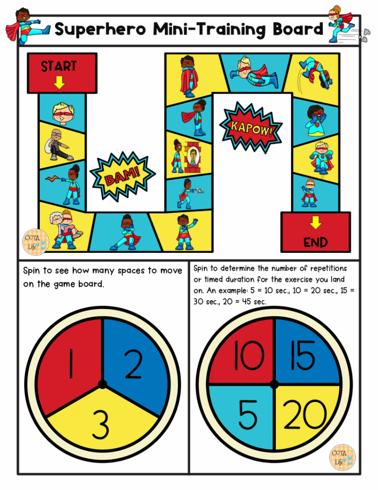 Superhero Multi Skills Training Packet - The OT Toolbox