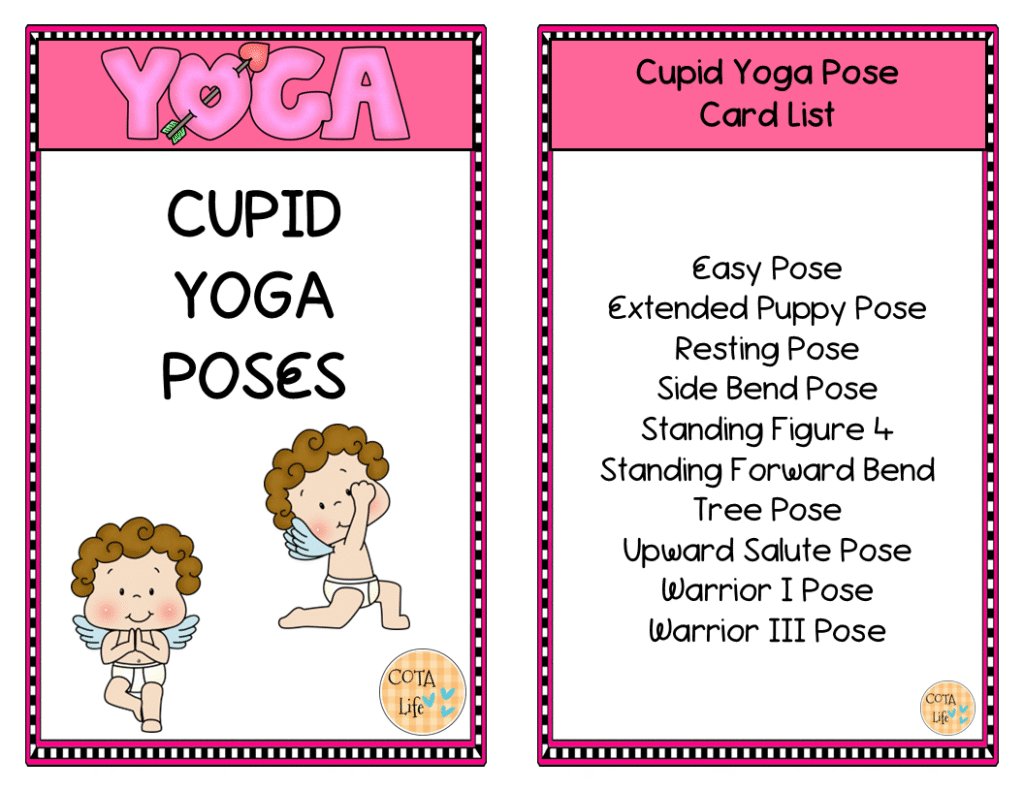 Cupid Yoga Pose Cards - The OT Toolbox