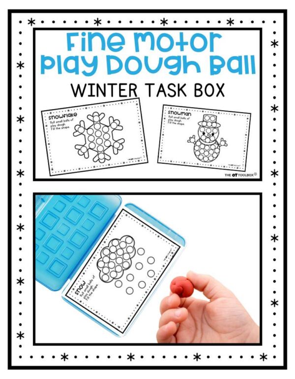 Winter Fine Motor Task Boxes- Printable Set - The OT Toolbox