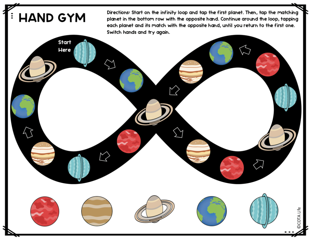 Hand Gym | Themed Infinity Loops - The OT Toolbox