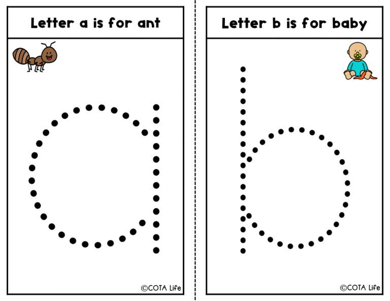 Push Pin Letter, Number & Shape Cards - The OT Toolbox