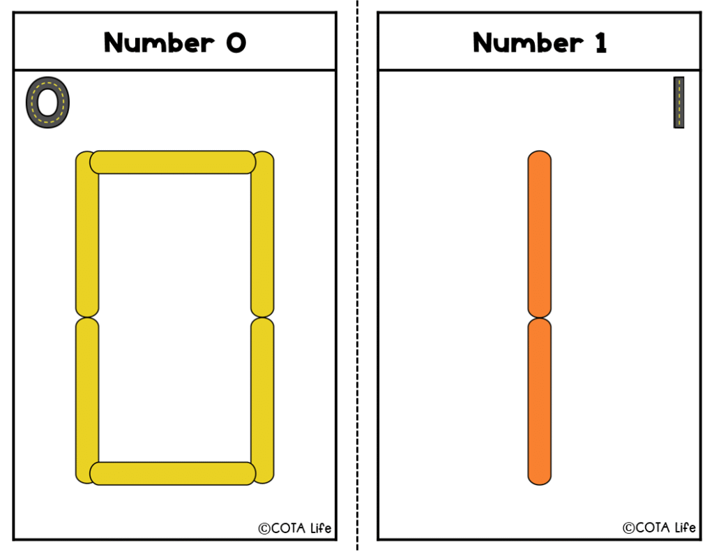 Craft Stick Letter, Number & Shape Cards - The OT Toolbox